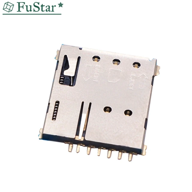 10Db Nano-Sim Kártya Tartó Push-Push Típusú 7Pin Mini Sim Aljzat Nano ...