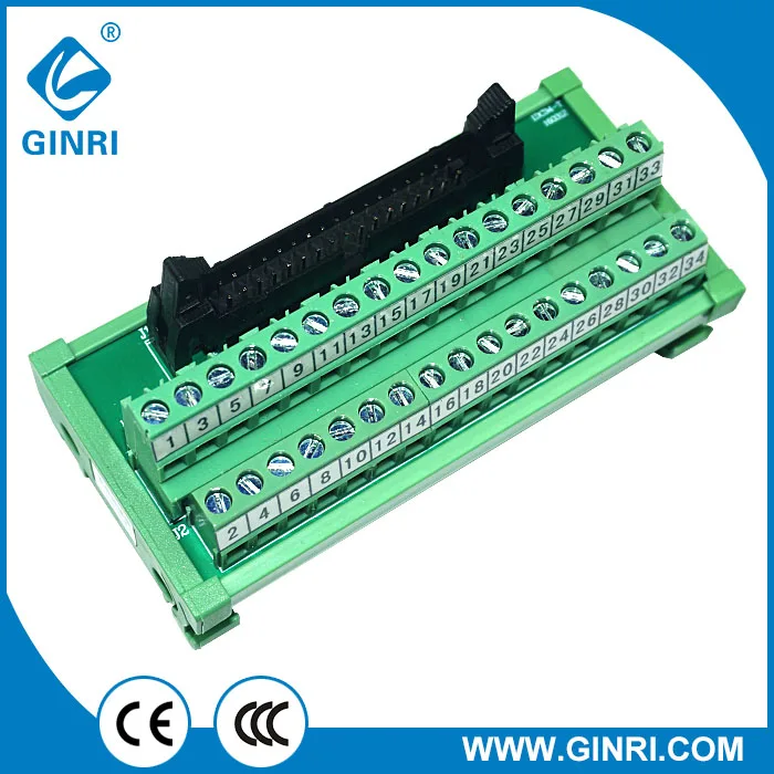 Generic 34-pin Mil/tb Interface Module Idc Connector-teminal Block ...