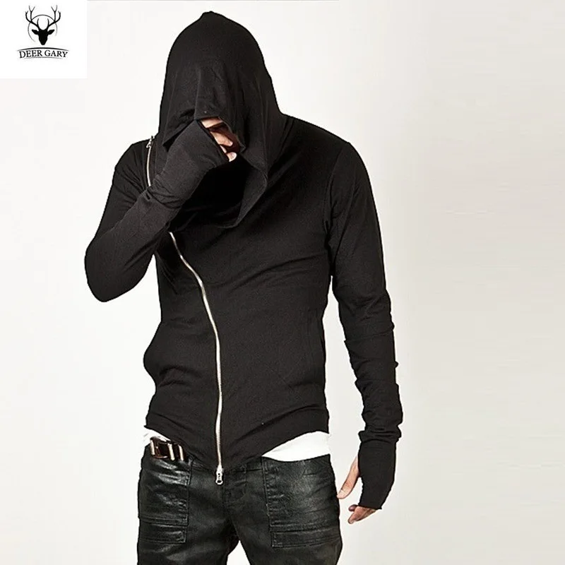 Men's Fashion sportswear 2016 Hot Brand Diagonal ZIP UP Mens Assassin ...