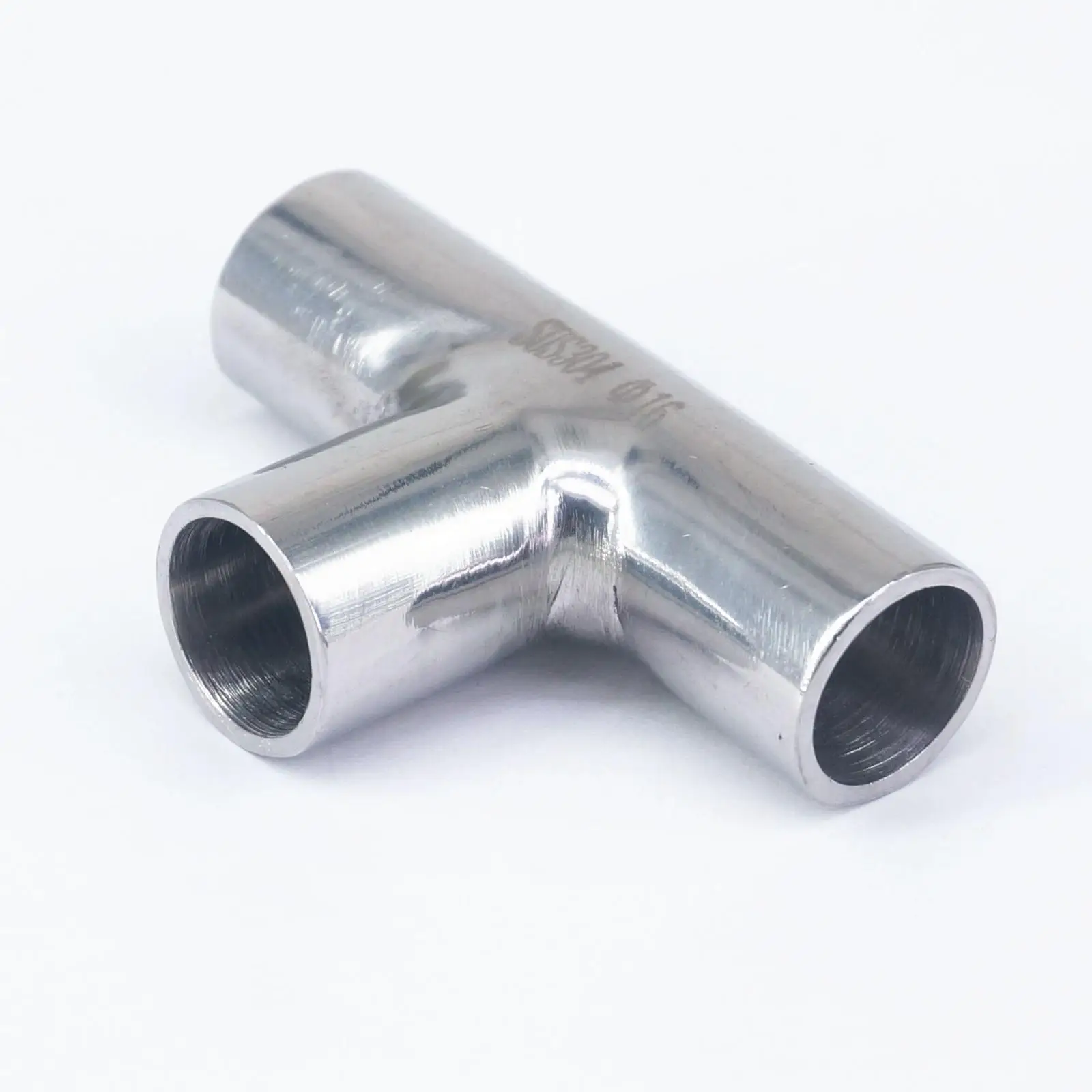 16mm O/d 304 Stainless Steel Sanitary Weld Tee Connector Pipe Fitting ...