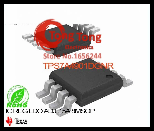 TPS7A4901DGNR IC REG LDO ADJ .15A 8MSOP TPS7A4901DGNR 4901 TPS7A4901 ...