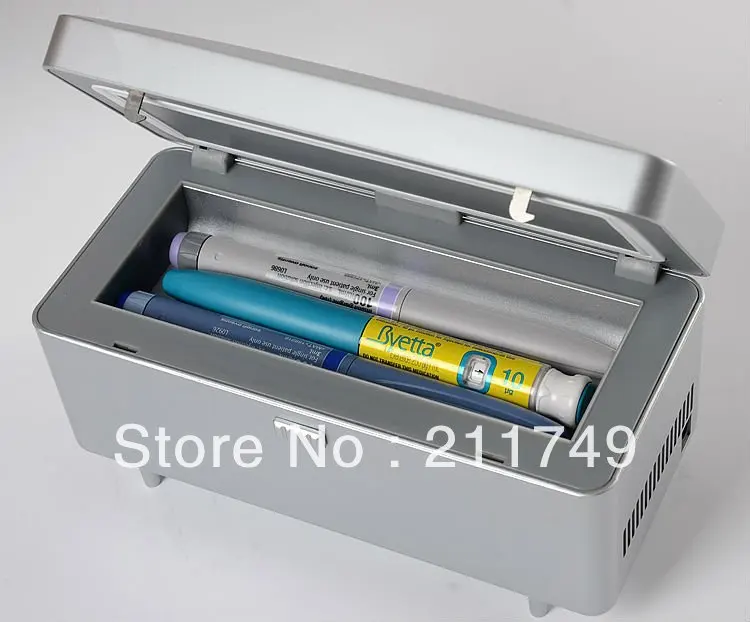 portable home and outdoor used AC 220V DC 12V mini insulin box diabetes ...