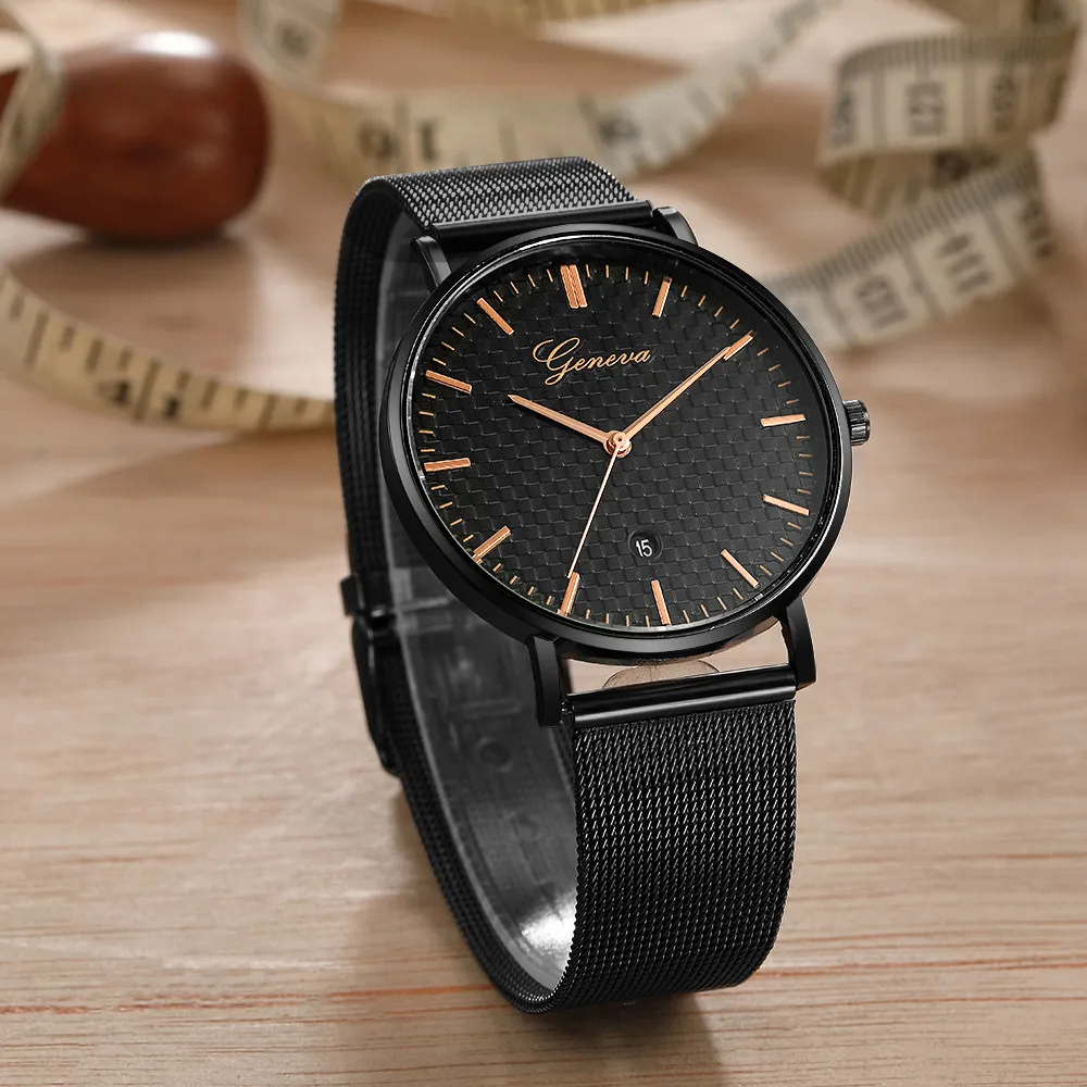 2019 Luxury Fashion Stainless Steel Mens Glass Quartz Analog Watches ...