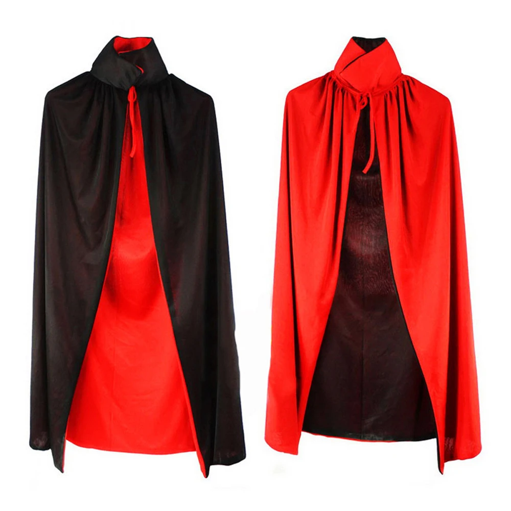 Adult Witch Halloween Cloaks Vampire Cape Dracula Devil Cloak Hood and ...