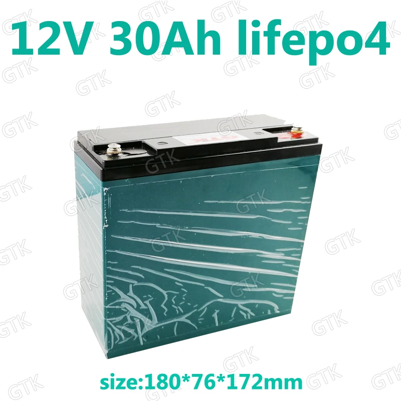 GTK 12v 30Ah lifepo4 battery pack High drain lifepo4 12v 30ah battery ...