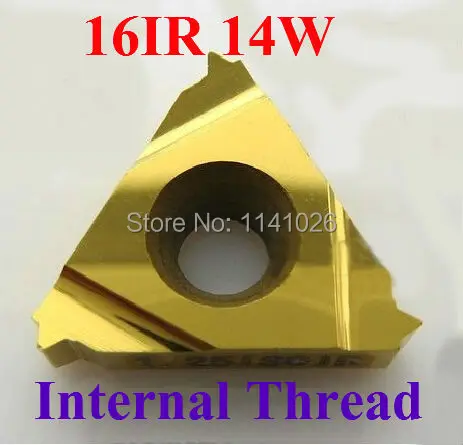 16IR 14 W Carbide Threading Inserts Internal Threading Insert Indexable Lathe Inserts for ...