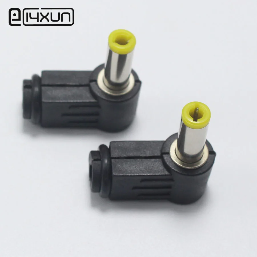 100pcs 5.5*2.5mm /5.5*2.1mm Dc Power Plug 90 Degrees 5.5x2.1mm / 5.5*2.5mm Dc Male Plug For ...