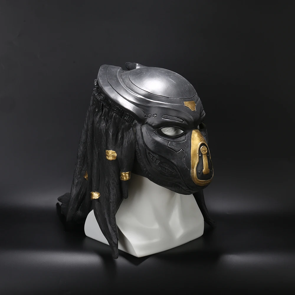 2018 New Movie The Predator Cosplay Mask Costume Helmet Props Antenna ...