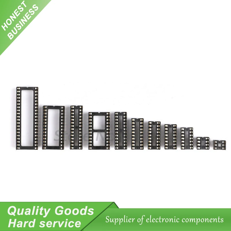 200PCS IC Sockets DIP6 DIP8 DIP14 DIP16 DIP18 DIP20 DIP24 DIP28 DIP40 ...