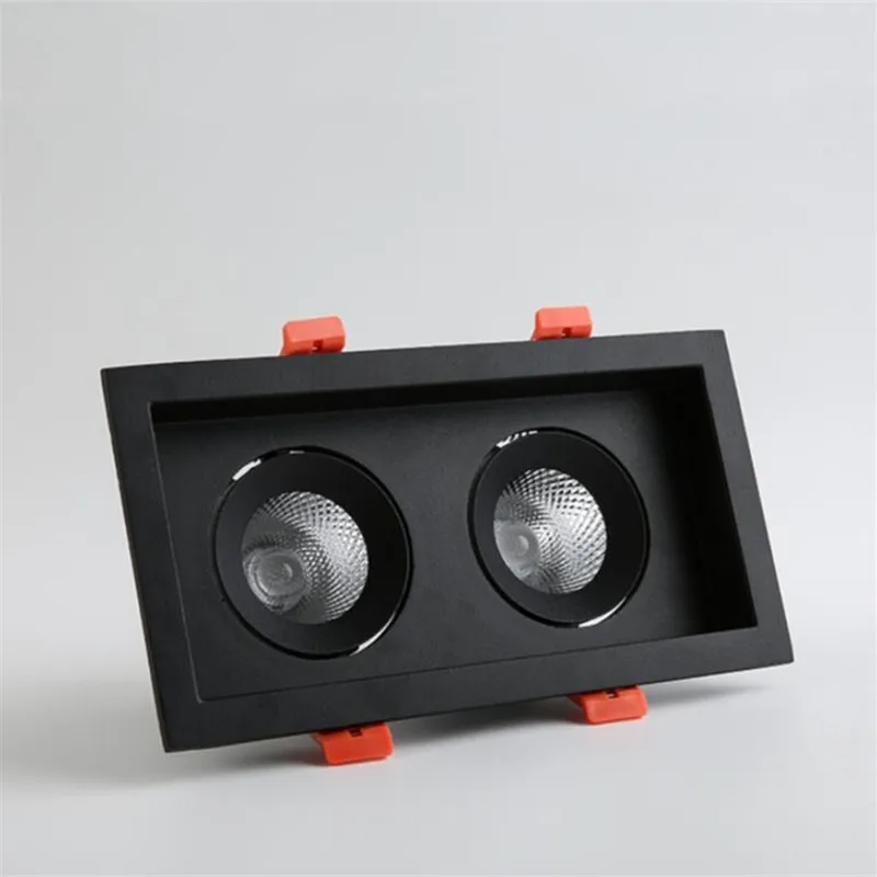 Led bile light COB double headed spotlights grille spotlights single ...