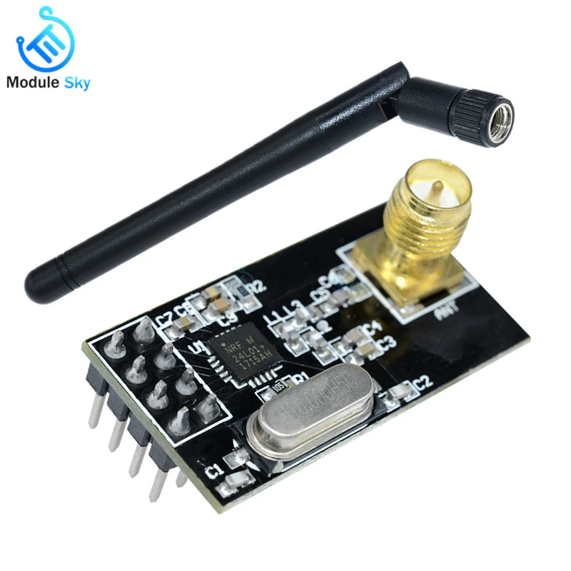2.4G NRF24L01+PA+LNA SMA Antenna Wireless Transceiver 1100 Meter ...