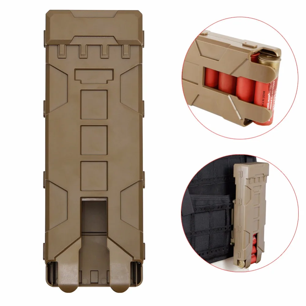 WoSporT Tactical Reload Magazine Pouch 10 Rounds 12GA 12 Gauge Ammo ...