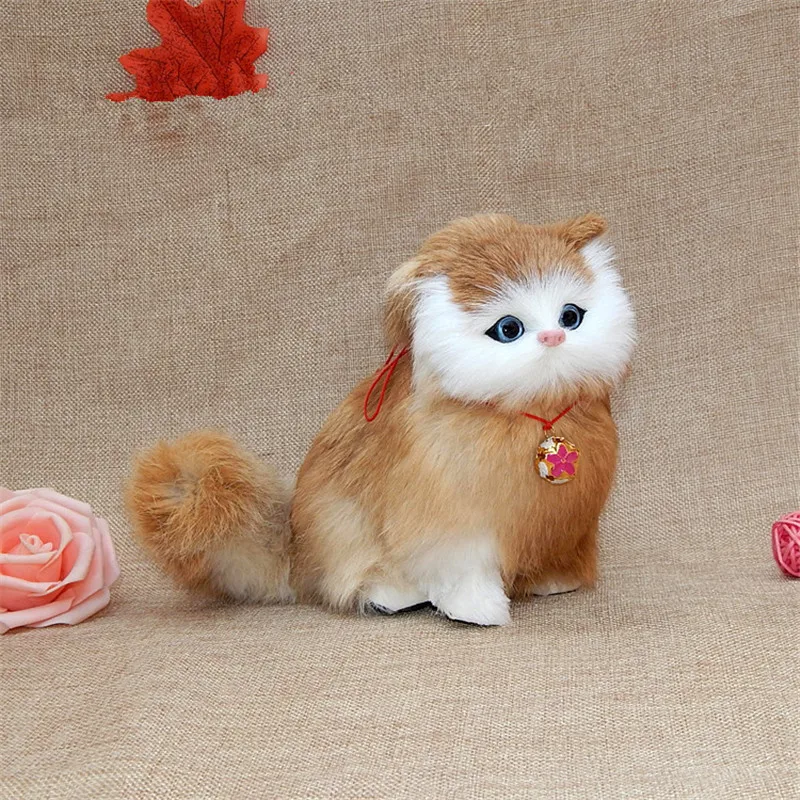 Fake cat doll Simulation of the cat Plush toys Stuffed animals Home ...