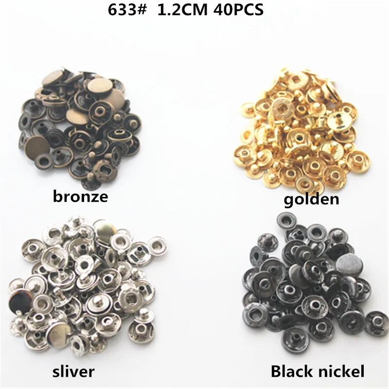 40-sets-of-633-snap-button-black-nickel-1-2cm-buckle-button-snap ...
