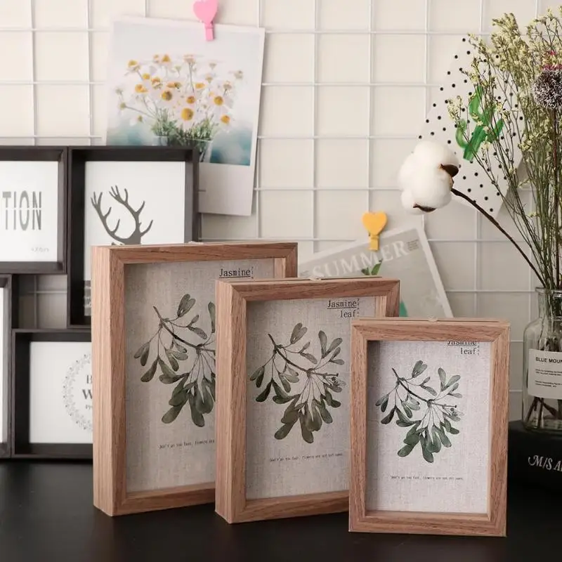 Двухсторонняя традиционная фоторамка Простые Модные картины Настенные ...