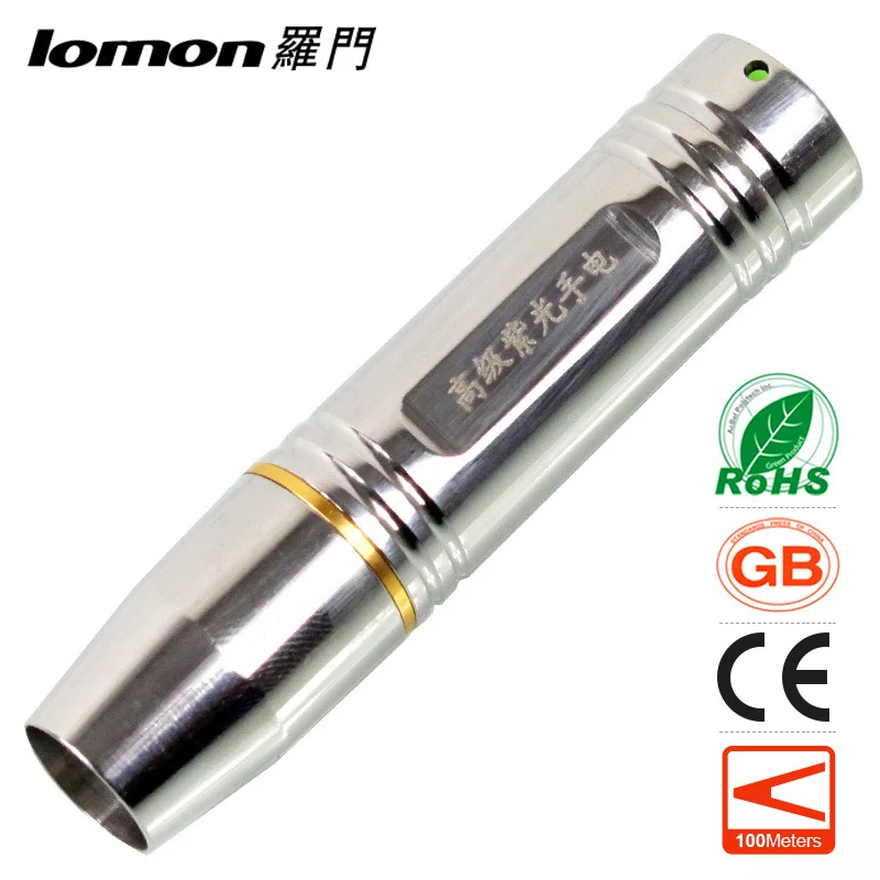 Stainless-Steel-LED-Flashlight-Purple-Light-Fluorescent-Agent-Detection ...