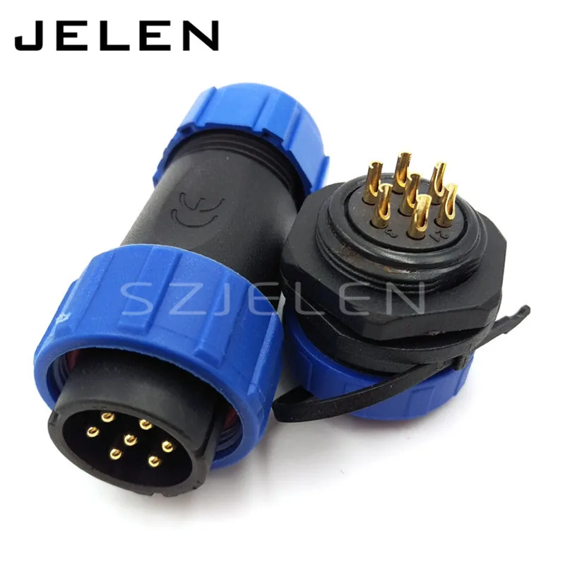 SP21 7 pin cable connector wire connector ip68 connector electrical ...