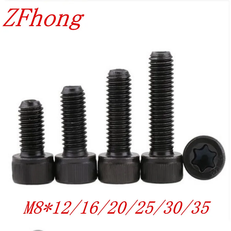 10 개/몫 등급 12.9 합금 강철 M8 * 12/16/20/25/30/35 8mm Torx 캡 헤드 나사 볼트|cap head screw|head screwhead ...