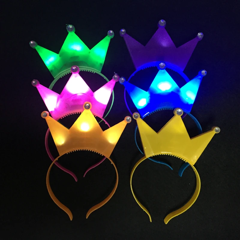 2018 Adult Kids Light Up Blinking LED Crown Headband Women Girl ...