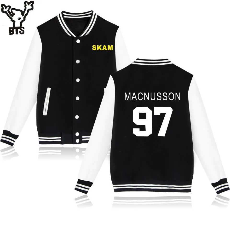 BTS Theme Skam Funny TV Play Casual Jacket Dress Print ISAK Men Women ...