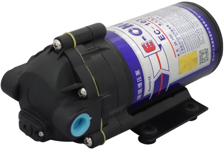 Bomba autocebante 200GPD DC 24V, sistema purificador de agua, bomba de refuerzo de diafragma RO ...