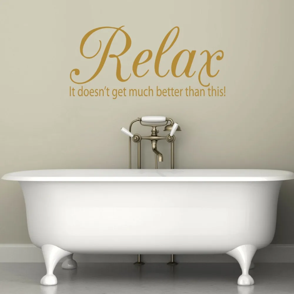 Bathroom Quote Wall Decal Quotes Relax Houseware Home Interior Decor Bathroom Quote Wall Decal Quotes Relax Houseware Home Interior Decor