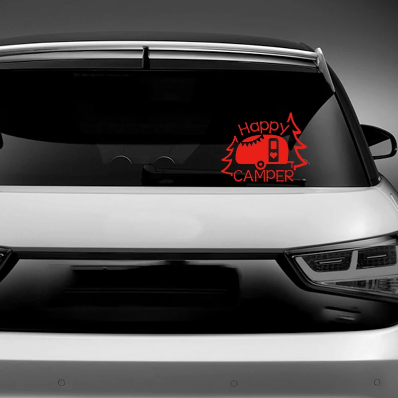 Happy Camper RV Vinyl Sticker Decal Bumper Sticker for Auto Cars Trucks ...