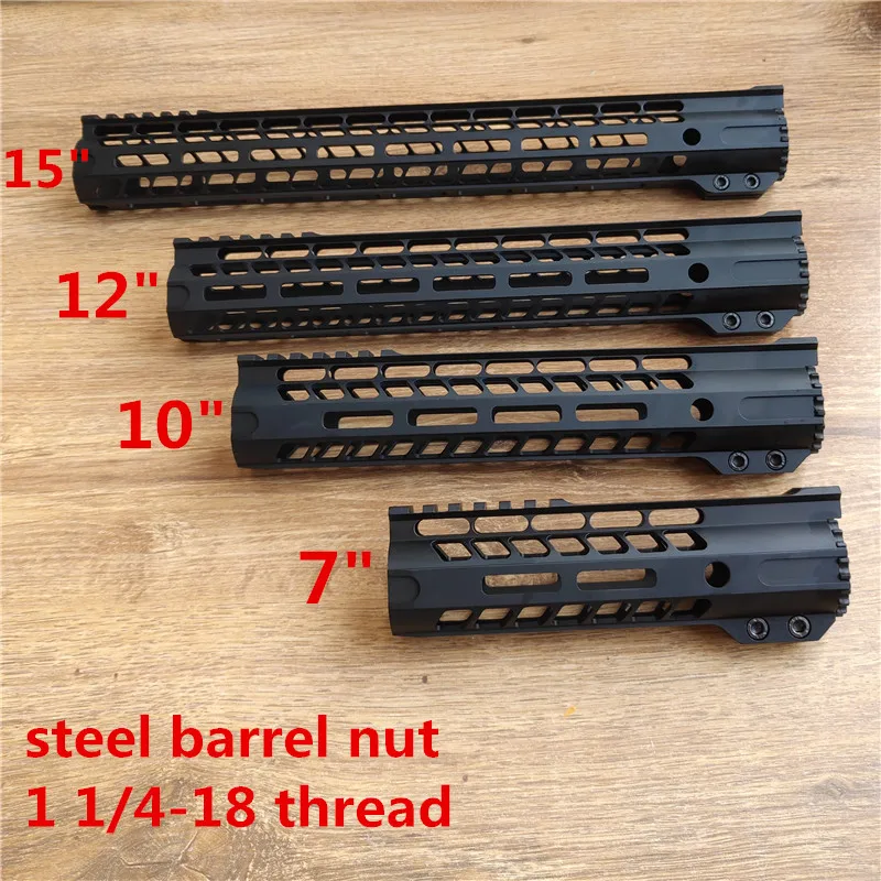 OMG outdoor AR 15 Slim Free Float mlok handguard 7 10 12 15 inch ...