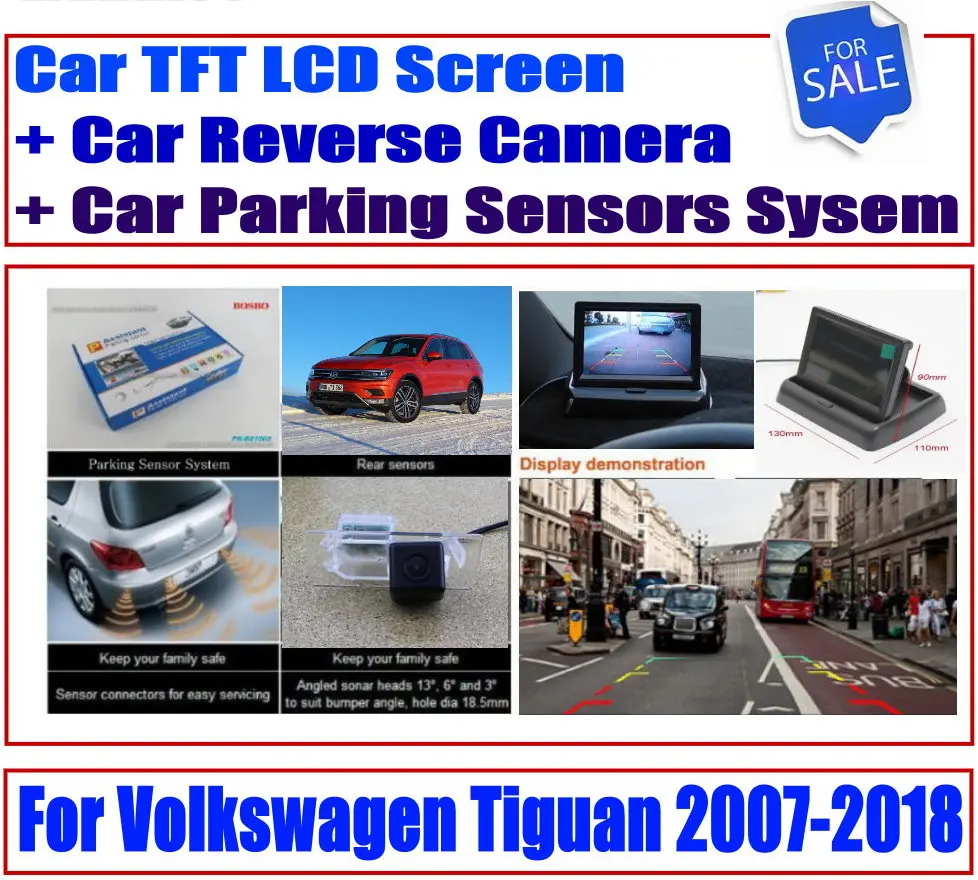 Камера заднего вида для Volkswagen VW Tiguan 2007- цифровая система ...
