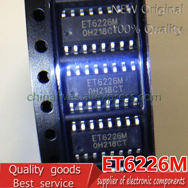 새로운 5 개/몫 diy LED 디지털 튜브 디스플레이 드라이버 드라이버 IC ET6226M ET6226 SOP 16 SMD ...