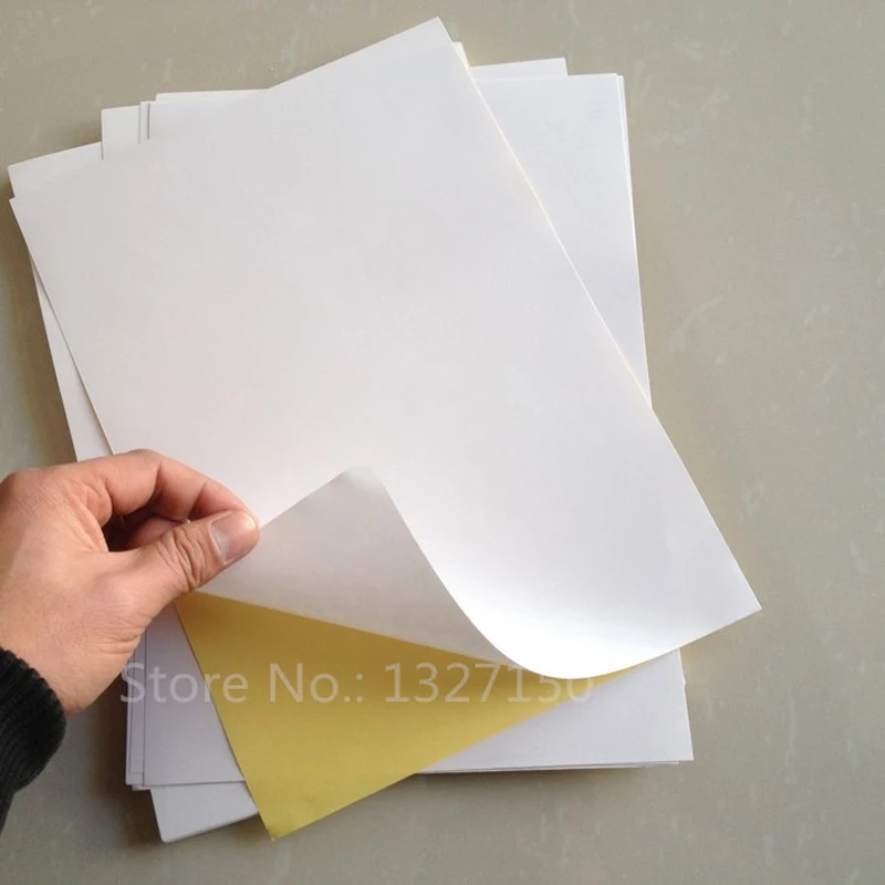 20 Sheets White A4 Glossy Self Adhesive Label Sticker Printer Paper For ...
