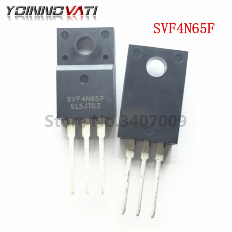 10 개/몫 SVF4N65F SVF4N65 4N65 4A / 650V TO 220|Connectors| - AliExpress