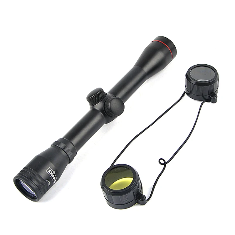 Rifle Scope 4x32 Tactical Riflescope One Tube Glass Double Crosshair ...