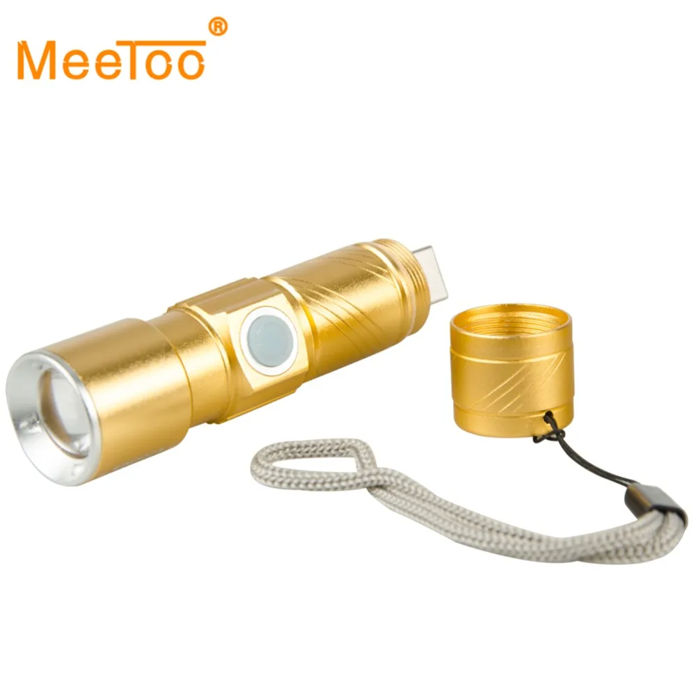 Portable USB Handy Powerful LED Flashlight Rechargeable Torch usb Flash ...