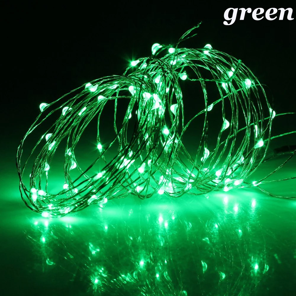 Bouchon UE - 10m 100 leled - Rouge - Guirlandes lumineuses décoratives ...