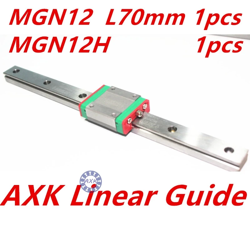 1pc 12mm width 70mm MGN12 linear guide rail + 1pc MGN MGN12C Blocks ...