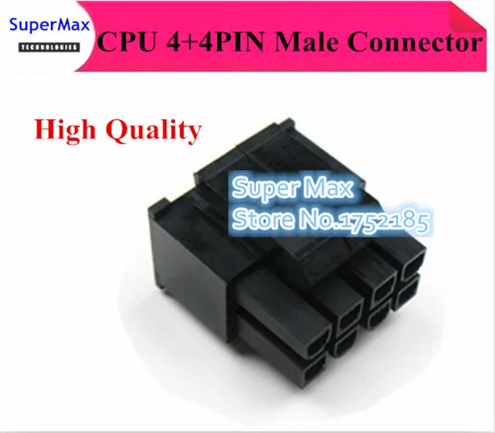 Free Shipping CPU 8 (4+4) Pin 8pin Female PC Power Cable Connector ATX ...