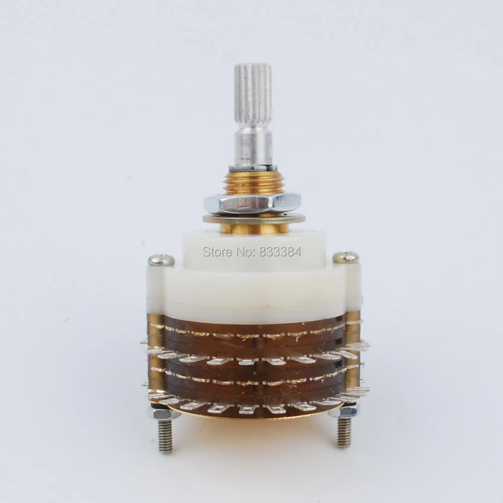 Free shipping New 2pc 2 Pole 23 Step Rotary Switch Attenuator Volume ...
