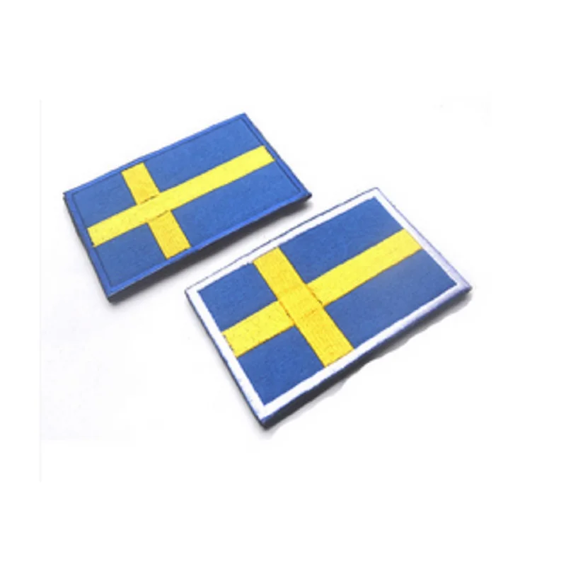 Sweden-Embroidery-Patches-Magic-Stickers-Loops-And-Hook-Flag-Of-Swedish ...