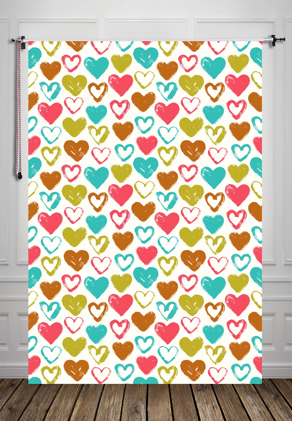 Hearts wallpaper photography backdrop valentines heart photography ...