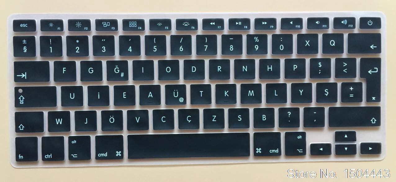 F-type-Turkish-TU-Language-Silicone-Keyboard-Protector-Skin-Cover-For ...