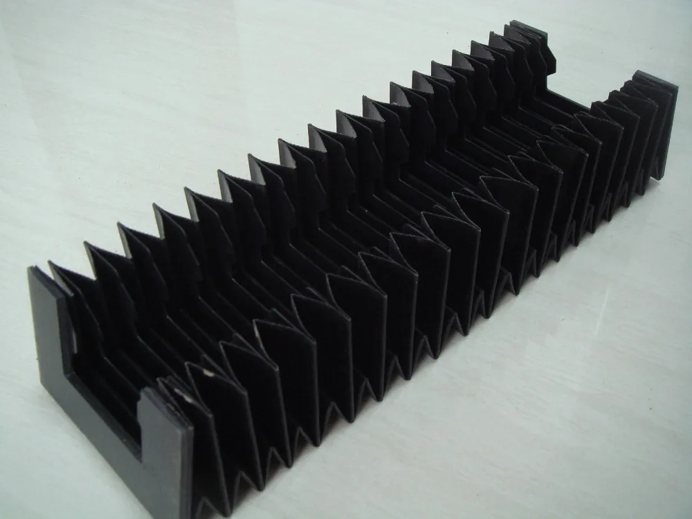 Custom made THK / HIWIN flexible accodion protective bellows dustproof ...
