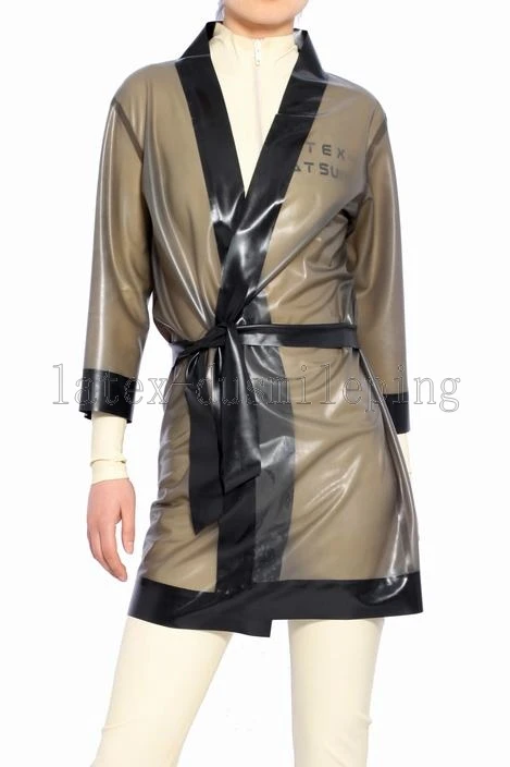 100%Latex Rubber Gummi .45mm Transparent sexy nightgown DRE163 on ...