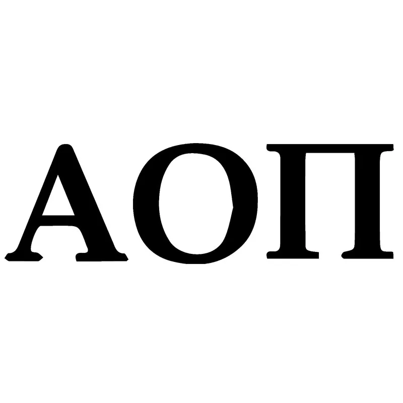 14.4x4.5cm Alpha Omicron Pi Sorority Funny Vinyl Decal Car Sticker Car ...