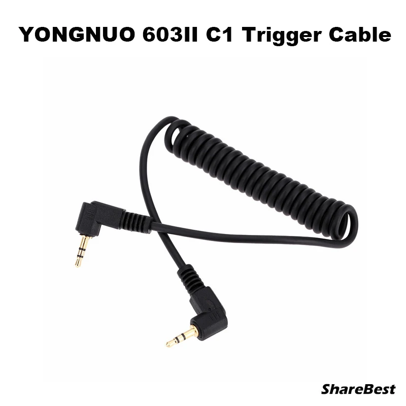 Yongnuo Ls-2.5 Shutter Cable Rf-603 C1 Flash Trigger Cable For Canon ...