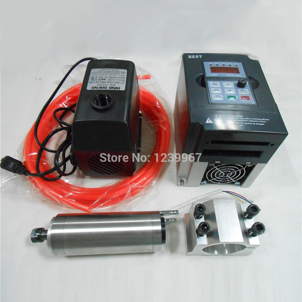 300w Cnc Spindle Kit 0.3kw 60000rpm Water-cooled Spindle Motor Gdz48 ...