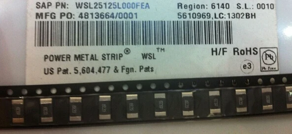 WSL25125L000FEA 2512 5L0F 0.005R 1% 110PPM 1W alloy resistor|alloy case ...