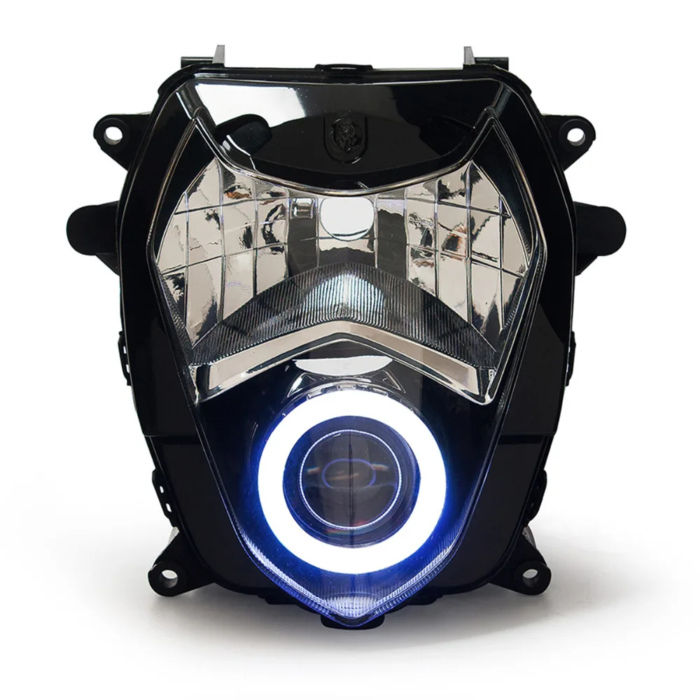 KT Headlight for Suzuki GSXR1000 GSX R1000 2003 2004 LED Angel Eye ...