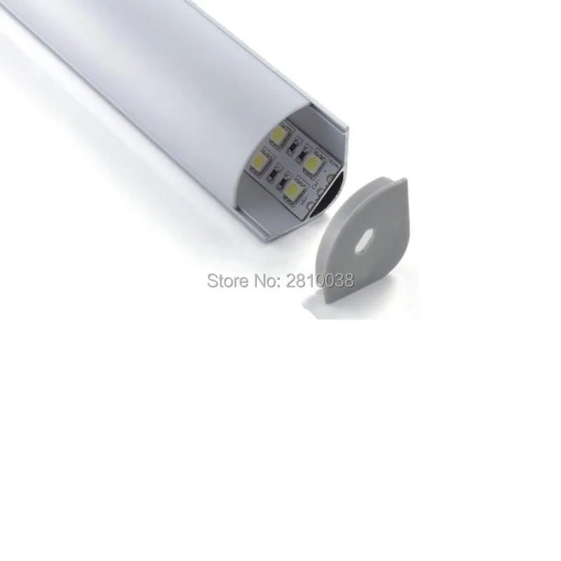 100 X 1m Sets/lot 45 Degree Corner Led Aluminum Profile Channel And V ...