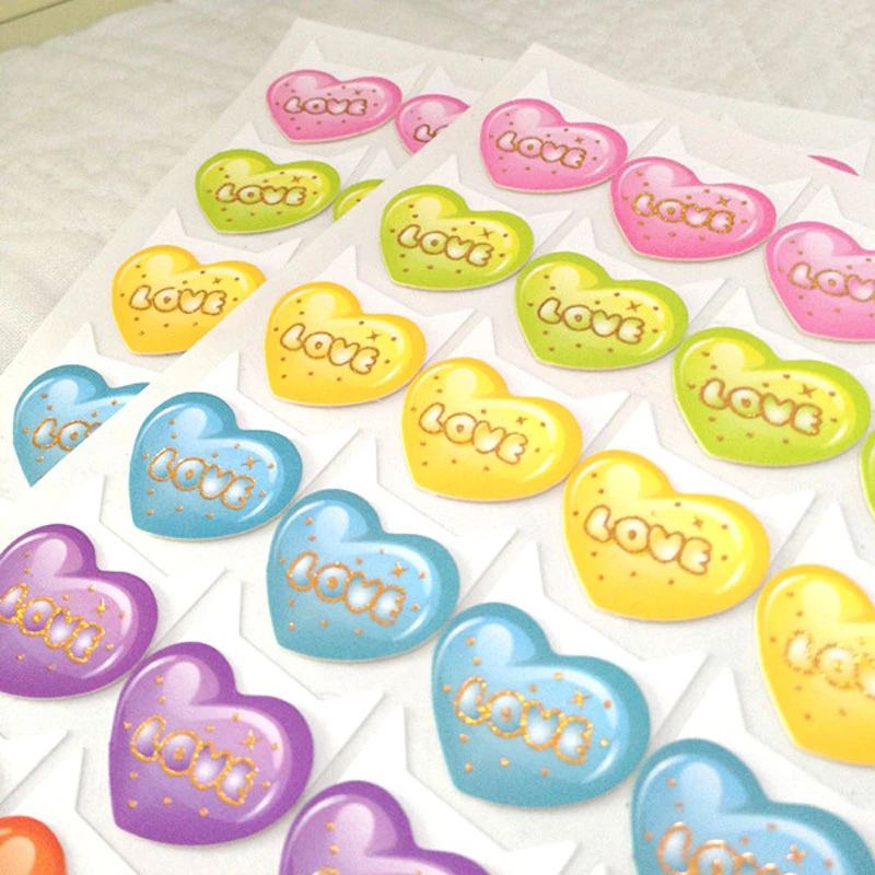 24 Pcs/lot Diy Love Laser Gold Foil Corner Paper Stickers For Photo ...